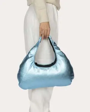 W 78 ST Medium Cloud Pearlescent Leather Shoulder Bag