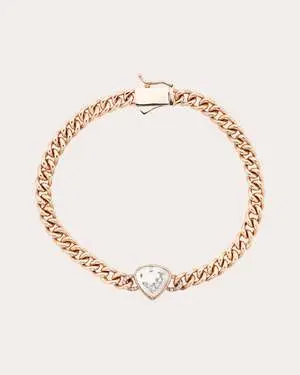 Moritz Glik Diamond & 18k Gold Unidinho Shaker Link Bracelet - Pink