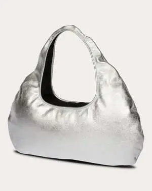 W 78 ST Medium Cloud Metallic Leather Shoulder Bag