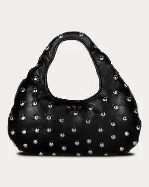 W 78 ST Micro Cloud Studded Leather Tote