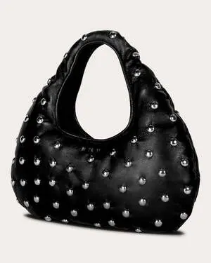W 78 ST Micro Cloud Studded Leather Tote