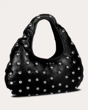 W 78 ST Micro Cloud Studded Leather Tote