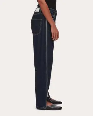 3.1 Phillip Lim Denim Twill Zip Curved-leg Jeans