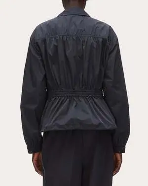 3.1 Phillip Lim Ripstop Shirred Drawstring Jacket - Blue