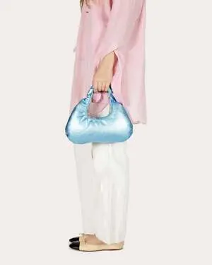 W 78 ST Micro Cloud Pearlescent Leather Tote