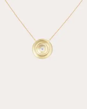 CAMPBELL + CHARLOTTE And 14k Evolve Disc Pendant Necklace - Diamond