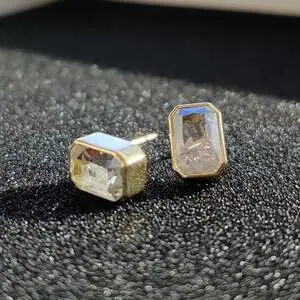 Moritz Glik Diamond And Gold Esmeralda Shaker Stud Earrings