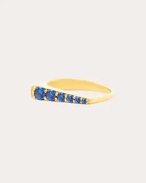CAMPBELL + CHARLOTTE Sapphire And 14k Gold Stackable Ring