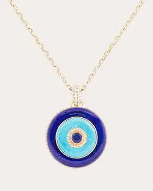 CAMPBELL + CHARLOTTE Evolve Large Pendant Necklace - Blue