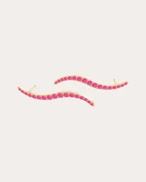 Natori Sapphire And 14k Gold Shangri-la Drop Earrings