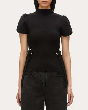 3.1 Phillip Lim Ribbed Mock Neck Top