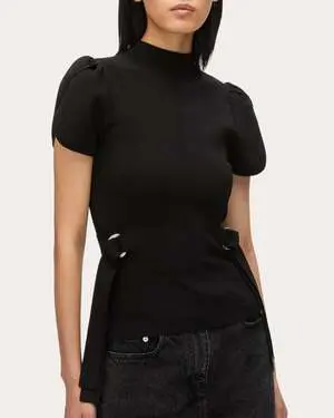 3.1 Phillip Lim Ribbed Mock Neck Top