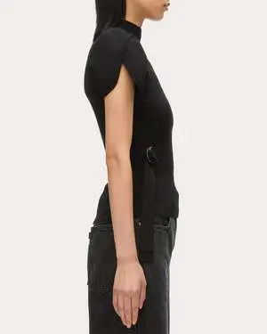 3.1 Phillip Lim Ribbed Mock Neck Top