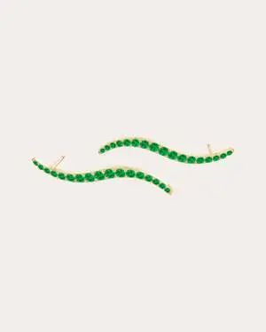 Natori Tsavorite & 14k Gold Shangri-la Drop Earrings