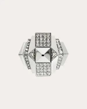 STATEMENT Diamond Rockaway Ring - Silver