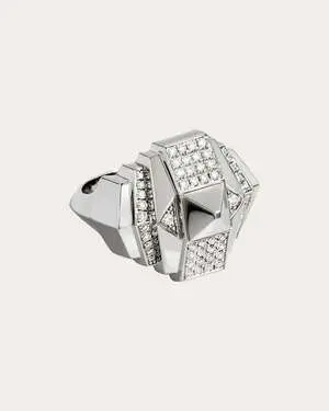 STATEMENT Diamond Rockaway Ring - Silver