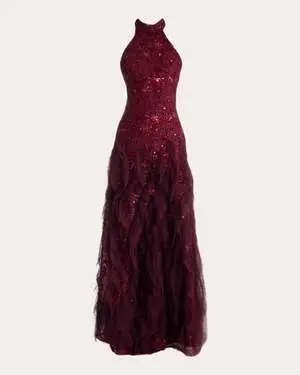 Francisco Arce Kiki Embellished Wave Gown