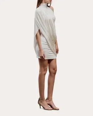 Francisco Arce Kri Asymmetric Drape Mini Dress