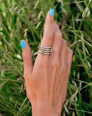 SPINELLI KILCOLLIN 18k Gold Two-tone Cancer Ring - Silver