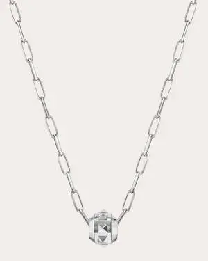 STATEMENT Rockaway Spinner Pendant Necklace - Silver