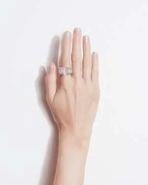 STATEMENT Diamond Open Ring - Silver