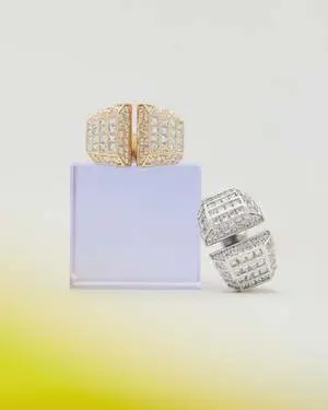 STATEMENT Diamond Open Ring - Silver