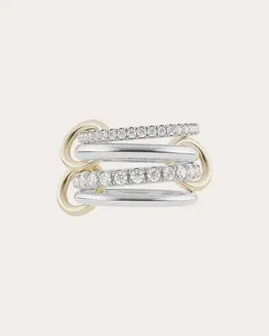 SPINELLI KILCOLLIN Diamond And 18k Gold Halley Deux Ring - Silver