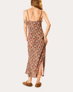 Natalie Martin Leandra Floral Midi Slip Dress