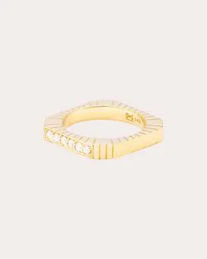 CAMPBELL + CHARLOTTE Diamond And 14k Stackable Ring