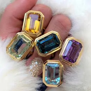 Goshwara Manhattan Amethyst Ring - Lavender