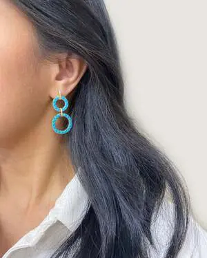 Goshwara Turquoise And 18k Gold Drop Earrings