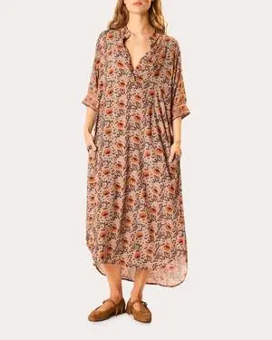 Natalie Martin Lulu Floral Midi Dress - Multicolor