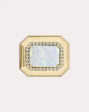 Goshwara Opal And Diamond 18k Ring - Gold