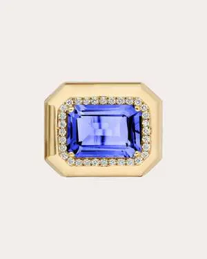 Goshwara Tanzanite And Diamond Ring