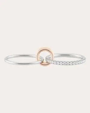 SPINELLI KILCOLLIN Diamond & 18k Gold Marigold Ring - Silver