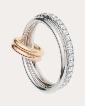 SPINELLI KILCOLLIN Diamond & 18k Gold Marigold Ring - Silver