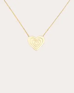 CAMPBELL + CHARLOTTE Sapphire & Ruby Juju Heart Pendant Necklace