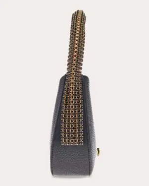 MANAR LAKTINEH Koda Crystal Embellished Leather Shoulder Bag