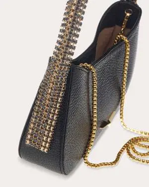 MANAR LAKTINEH Koda Crystal Embellished Leather Shoulder Bag