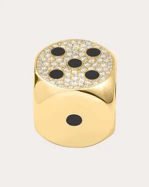 MYSTERYJOY Diamond & 18k Hasard Ring - Gold