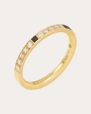 MYSTERYJOY Diamond And 18k Mirage Band Ring - Gold