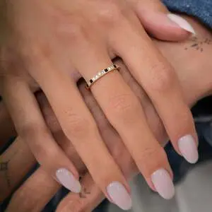 MYSTERYJOY Diamond And 18k Mirage Band Ring