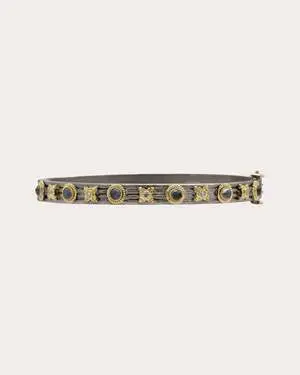Armenta Quartz & Diamond Bangle - Silver