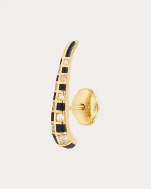 MYSTERYJOY Diamond & 18k Illusion Stud Earring