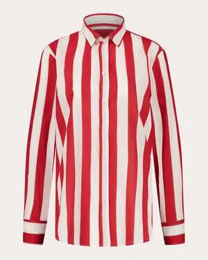 GIRLSMUSTHAVE Irina Stripe Cotton Button-up Shirt