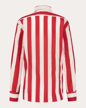 GIRLSMUSTHAVE Irina Stripe Cotton Button-up Shirt