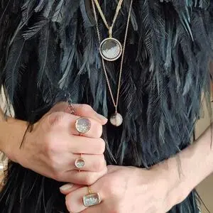 Moritz Glik Diamond And 18k Core 16 Shaker Ring