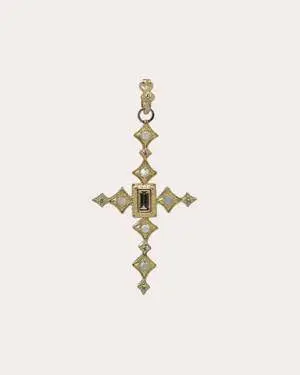 Armenta Opal & Morganite Cross Pendant