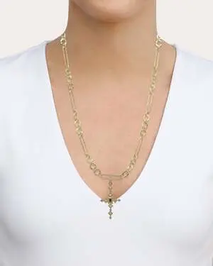 Armenta Opal & Morganite Cross Pendant