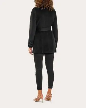 Sentaler Wide-collar Wrap Coat